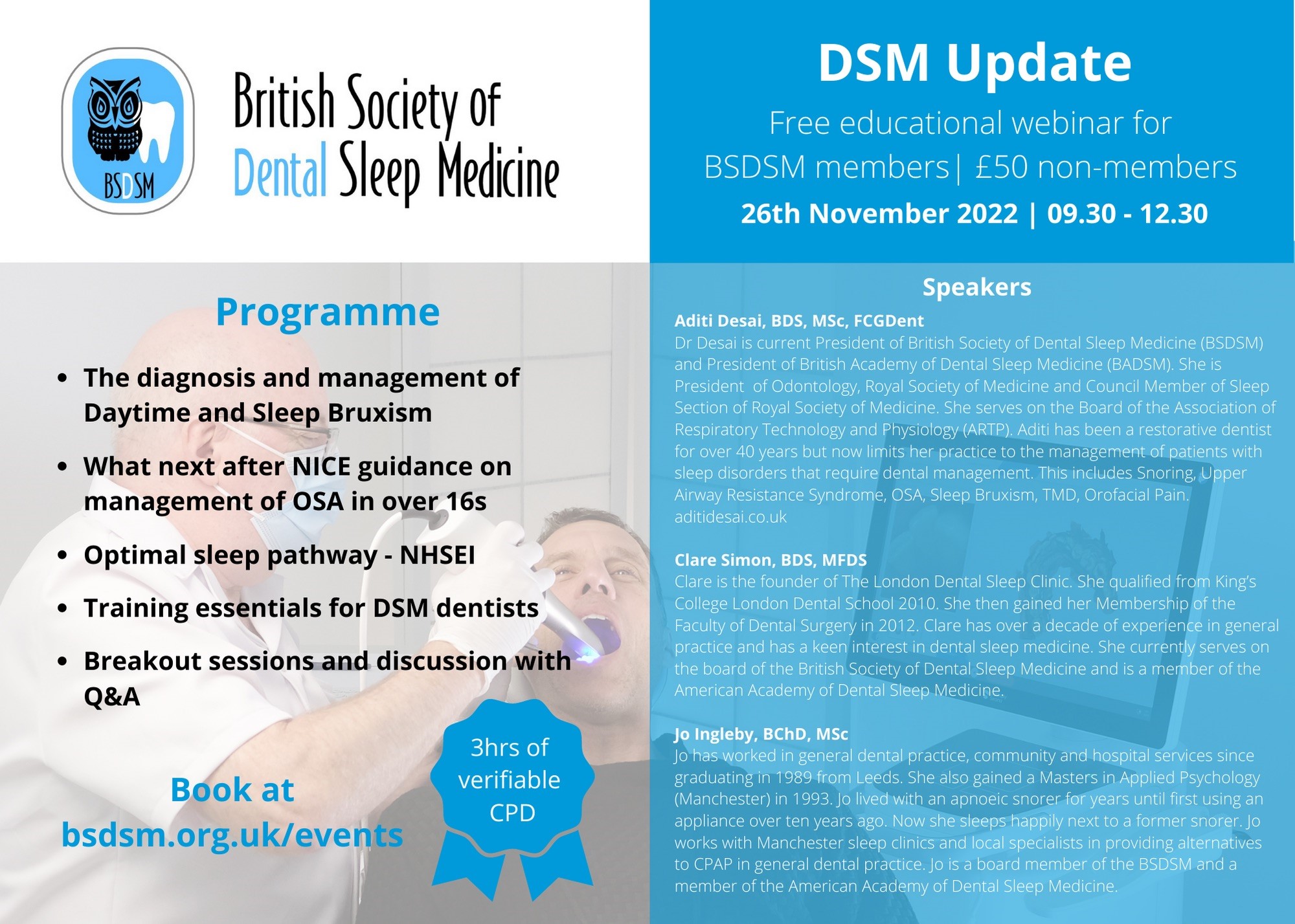DSM Update - British Society of Dental Sleep Medicine